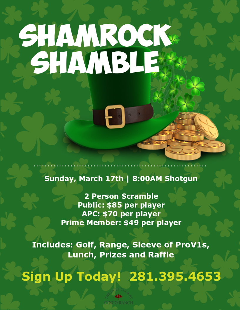 Shamrock Shamble | The Golf Club at Cinco Ranch | 2019-03-17